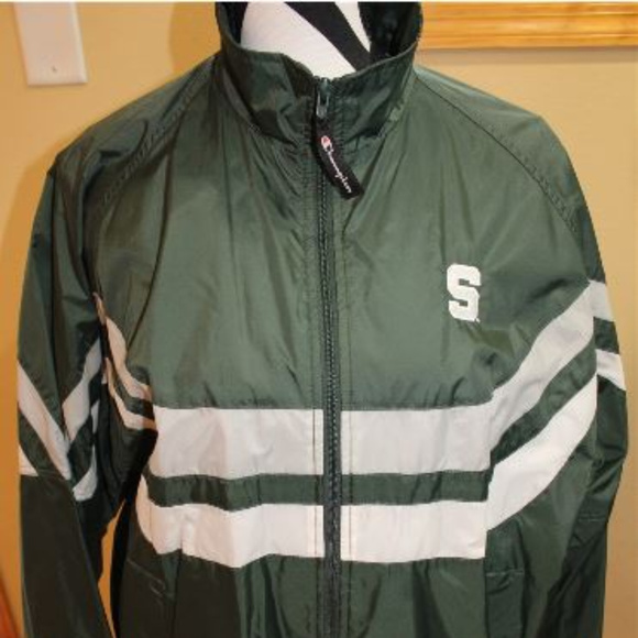 Jackets & Coats | Michigan State Logo Lined Wind Breaker Jacket | Poshmark